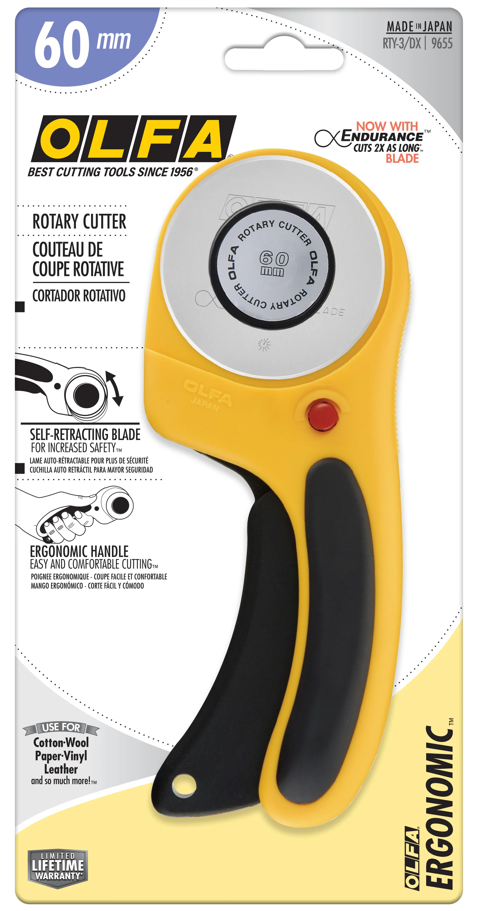 Olfa 60mm Ergonomic Rotary Cutter